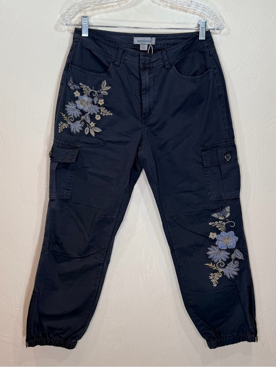 Sundance | Pants & Jumpsuits | Sundance Black Wash Cargo Pants With ...